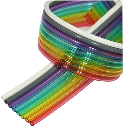 8M-025 Multi-Colored Ribbon Tubing | MCR Polyurethane Tube